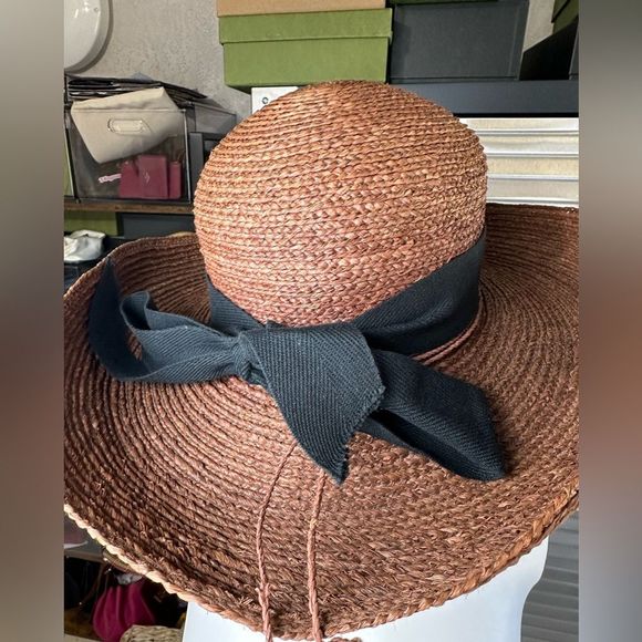Helen Kaminski | Accessories | Helenkaminski Raffia Wide Brim Sun Hat ...